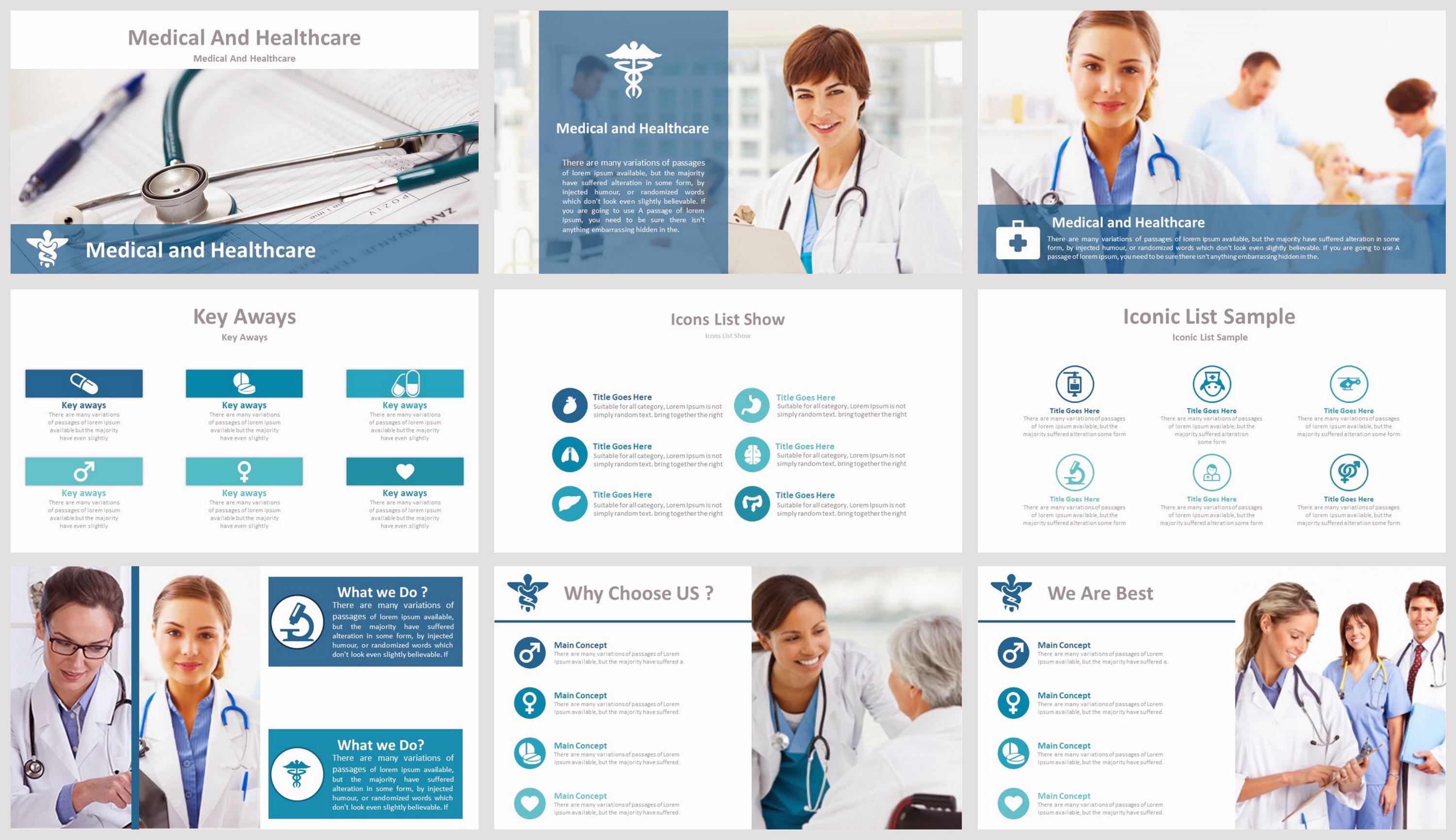 Personalized Medical Powerpoint Template, Nursing Presentation Template ...