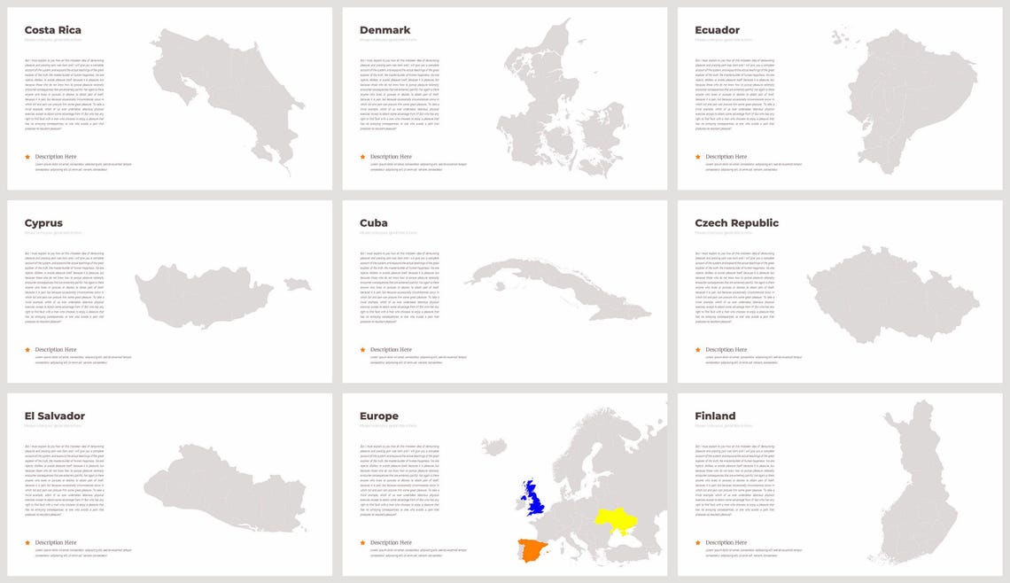 Personalized Editable Map Powerpoint Template, World Map Powerpoint ...