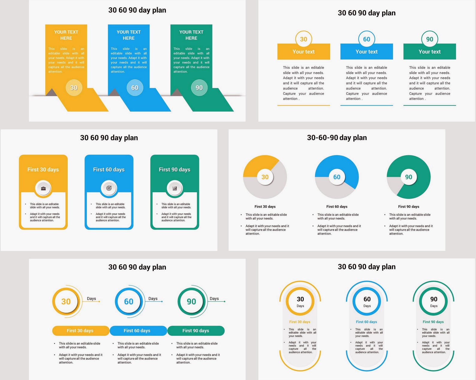 Personalized 30 60 90 Day Plan Template Powerpoint, 30 60 90 Template ...