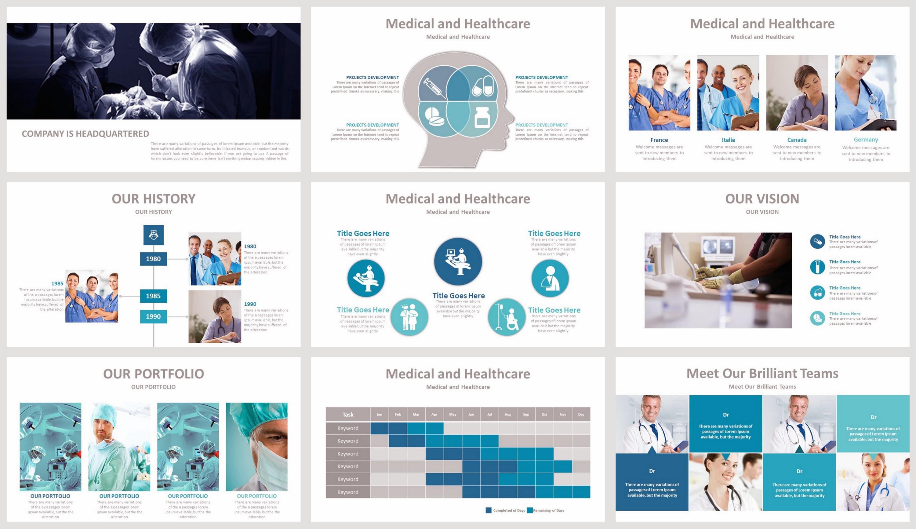 Personalized Medical Powerpoint Template, Nursing Presentation Template ...