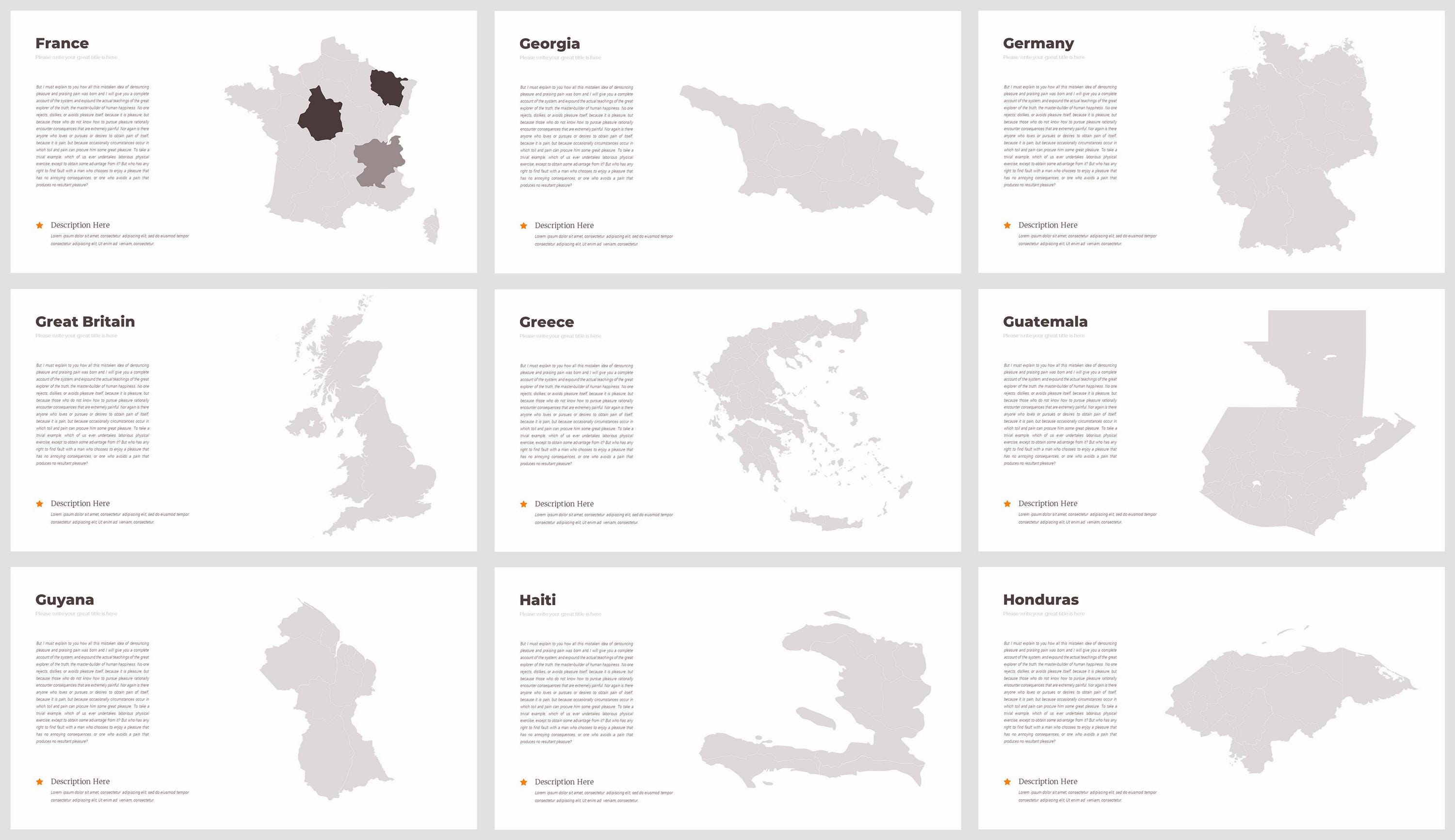 Personalized Editable Map Powerpoint Template, World Map Powerpoint ...
