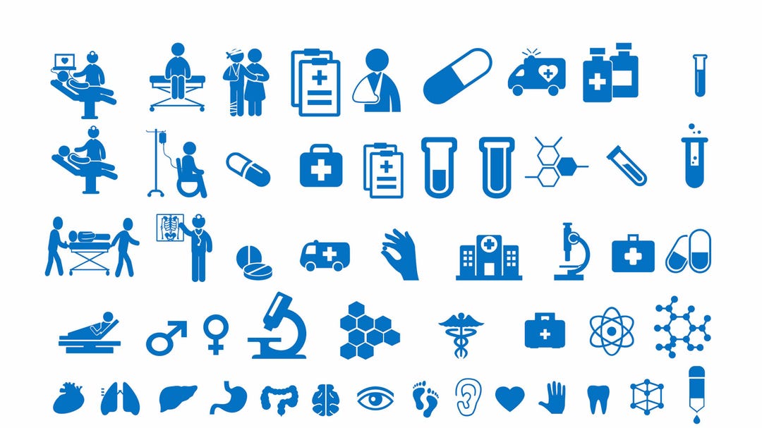 Personalized Medical Recolorable Icons, Nurse Medical Powerpoint Icons ...