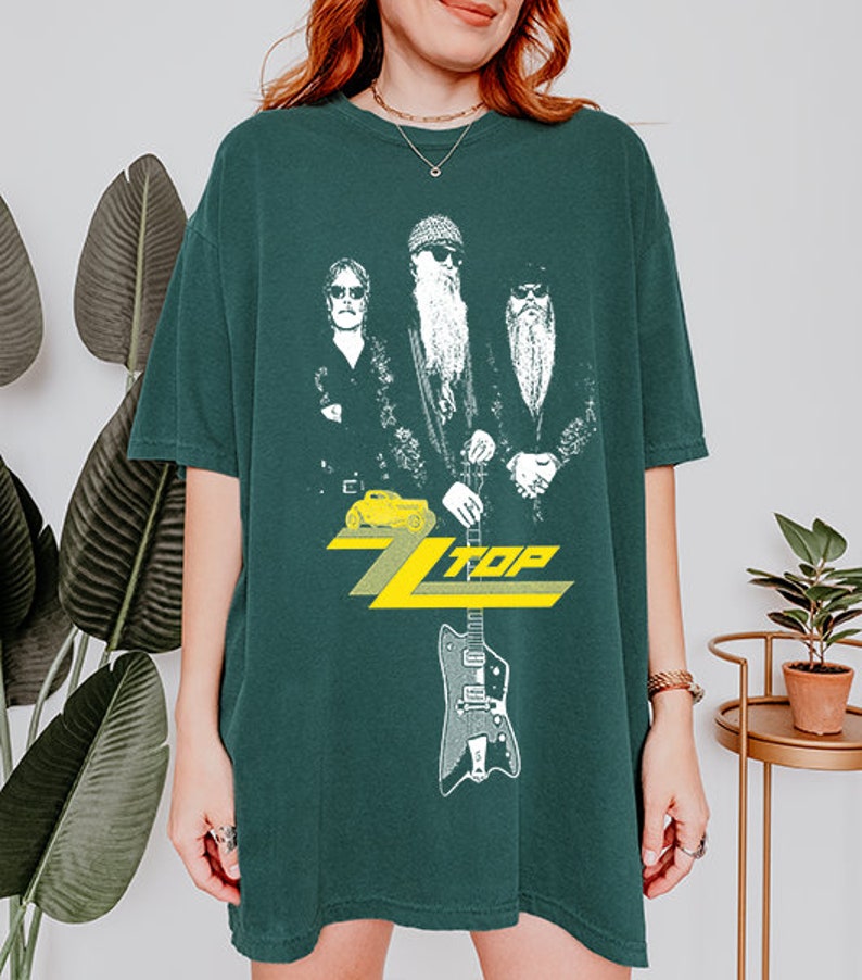 ZZ Top Vintage 90s Shirt, Artist Bootleg Washed T-shirt , Oversize ...