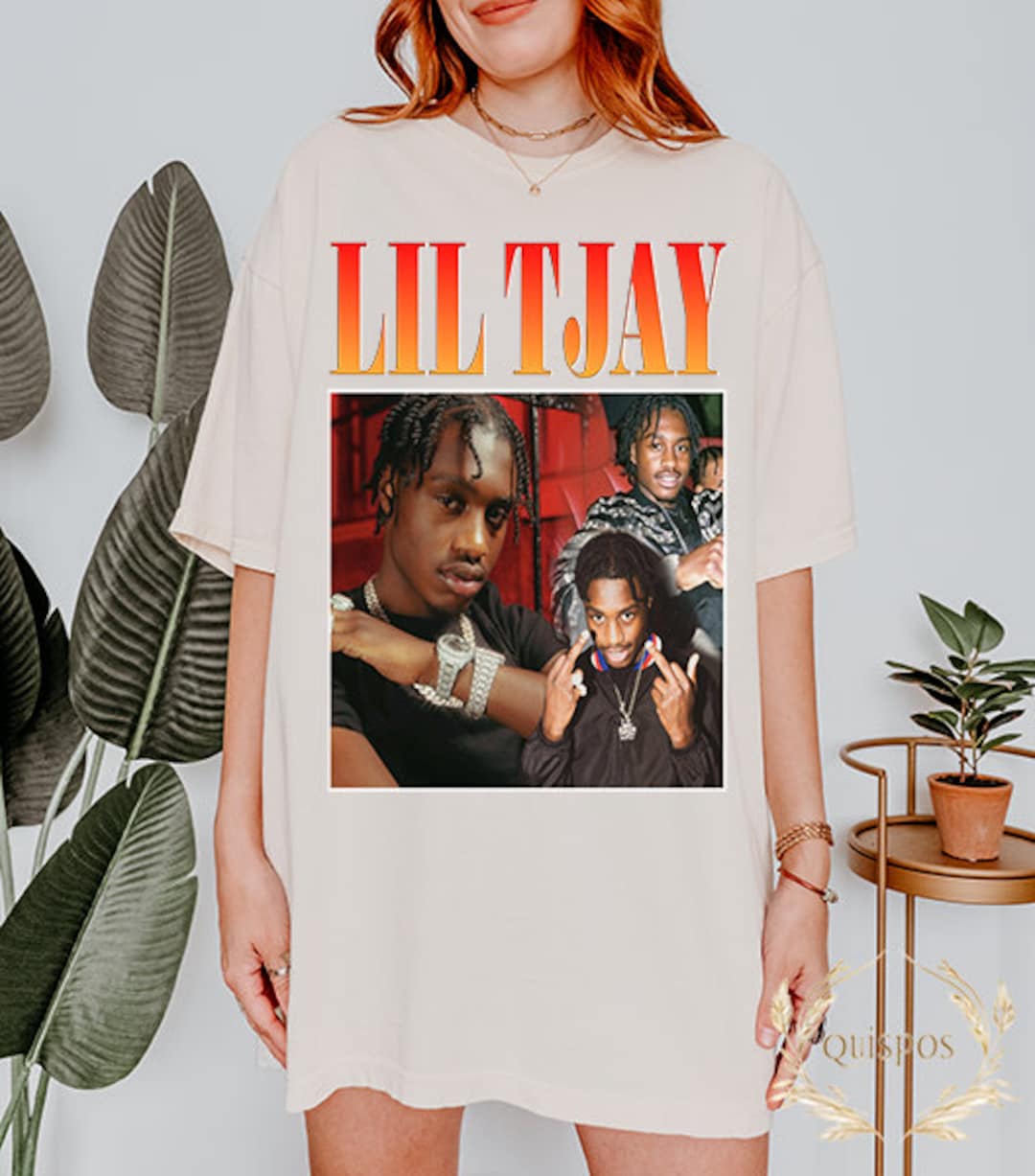 Lil Tjay Vintage 90s Shirt, Artist Bootleg Washed T-shirt , Oversize ...
