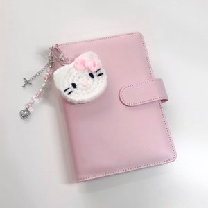 Crochet Pink Hello Kitty Keychain - Etsy