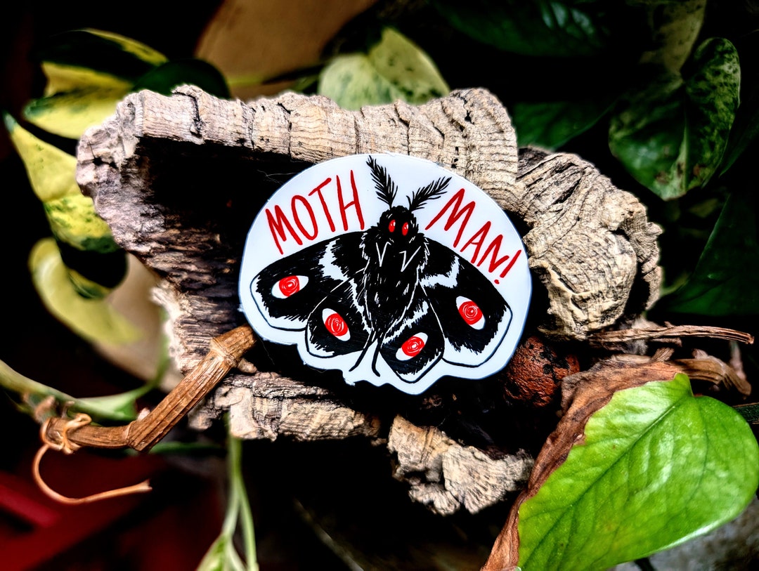 Cute Mothman Sticker | Handmade Glossy Vinyl Stickers - Etsy