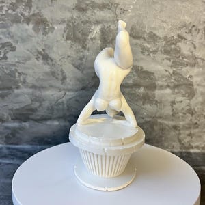 Dynamic Gymnast Figurine Sculpture, Acrobatic Action Pose, Artistic ...