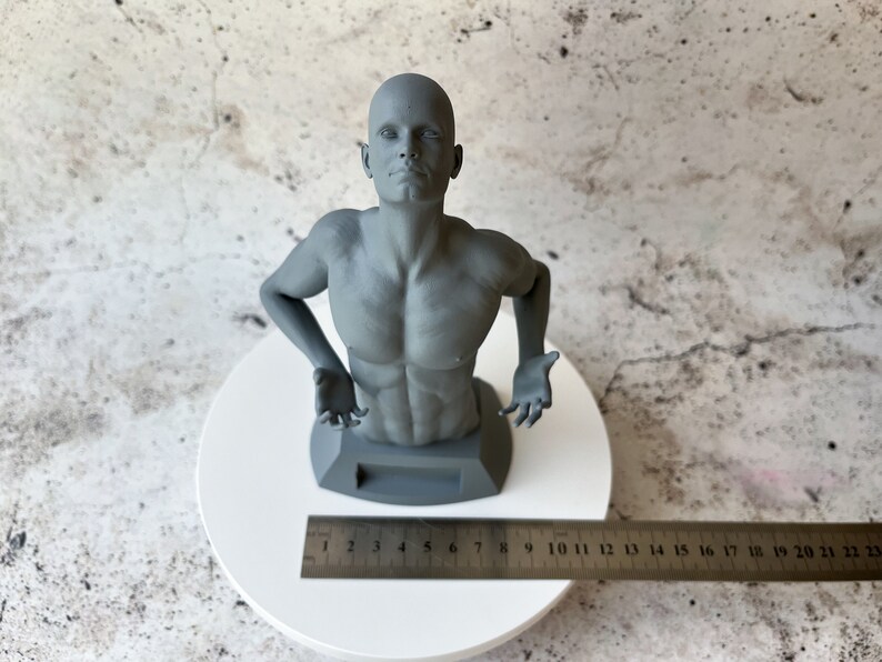 Table Art Male Torso, Body Finish Table Decor 3D Printed Body - Etsy