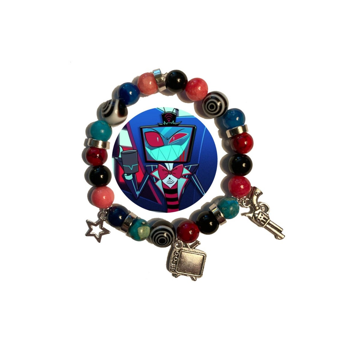 Vox Inspired Hazbin Hotel Charm Bracelet - Etsy