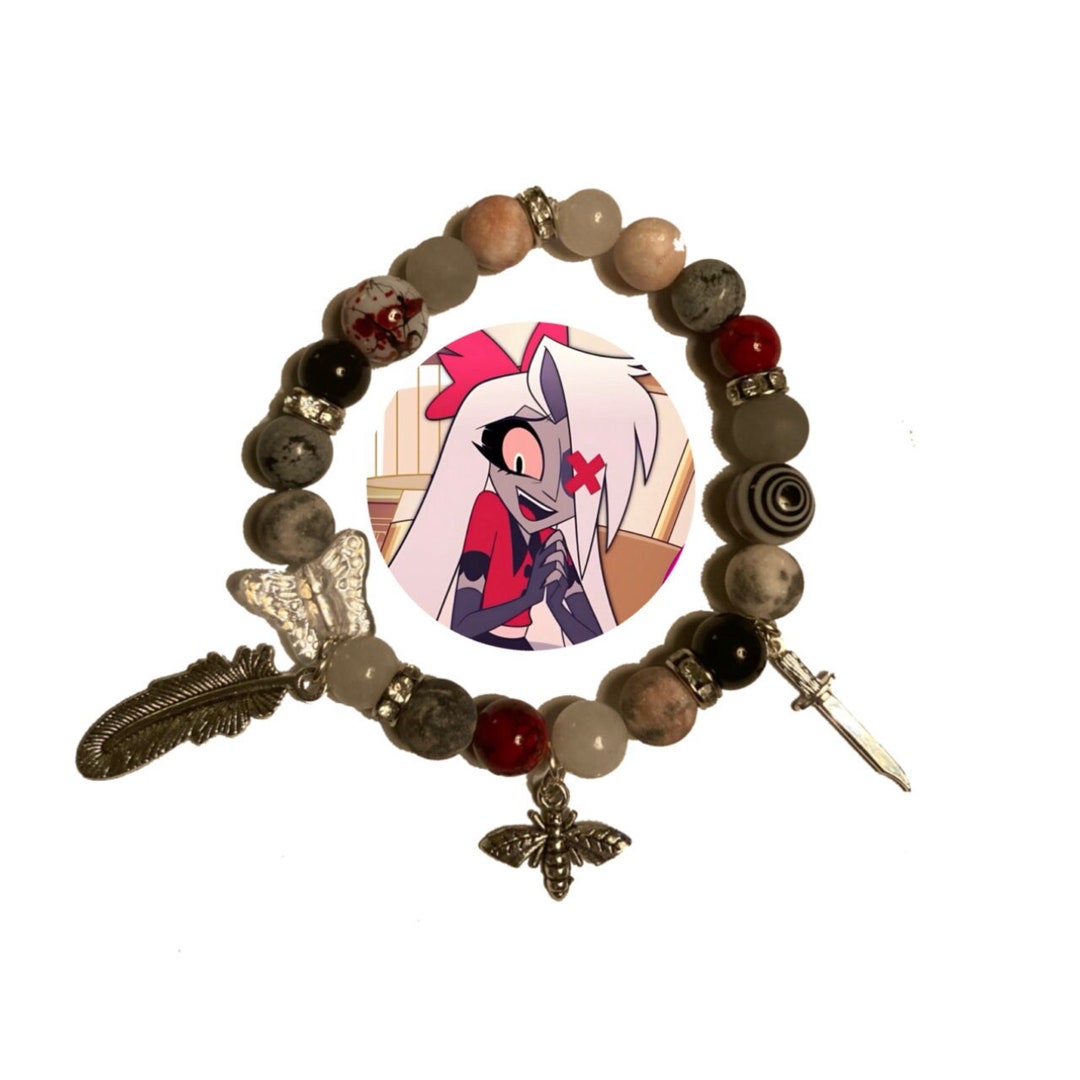 Vaggie Inspired Hazbin Hotel Charm Bracelet - Etsy