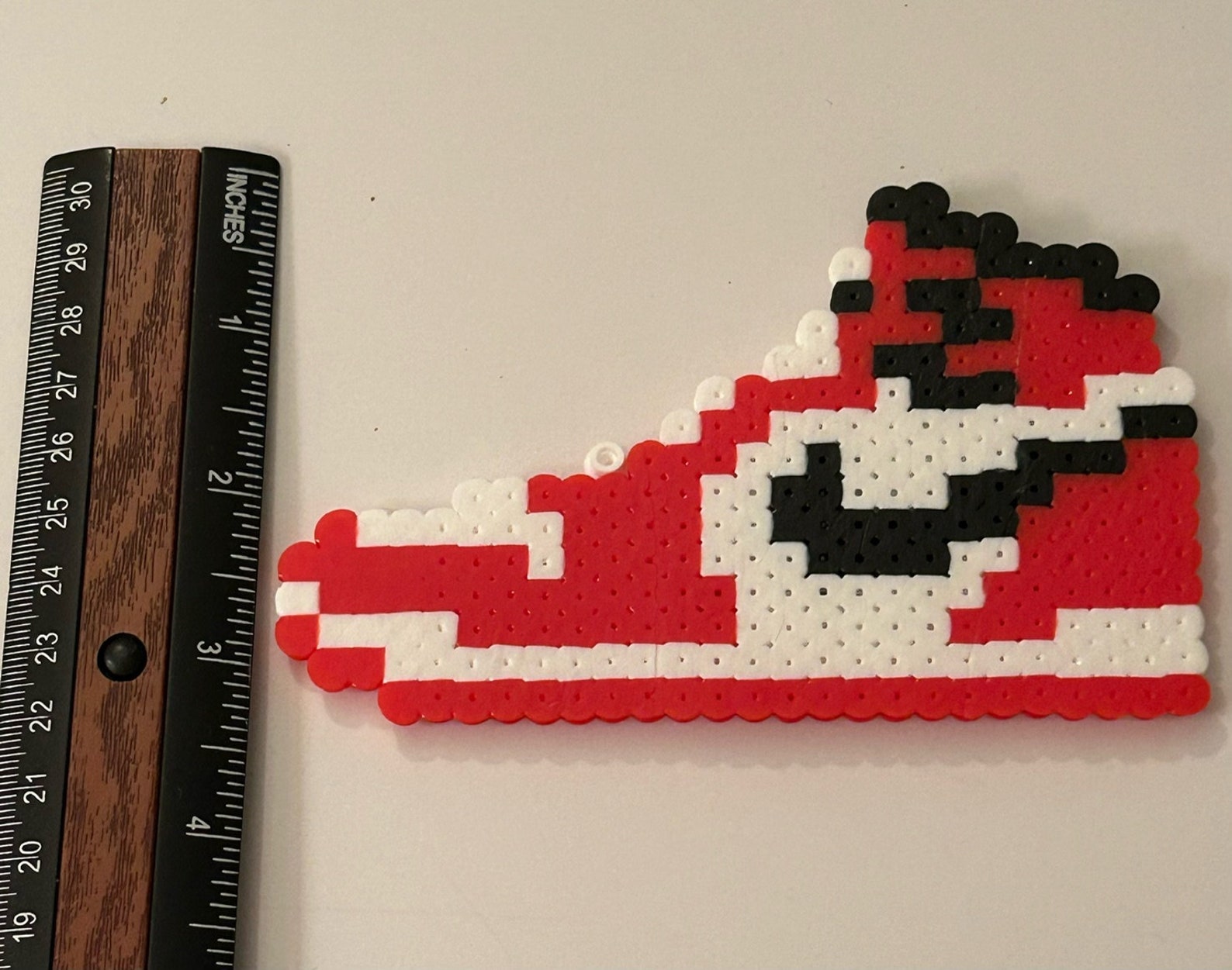 Jordan Large Red Sneaker Perler Bead Magnet - Etsy