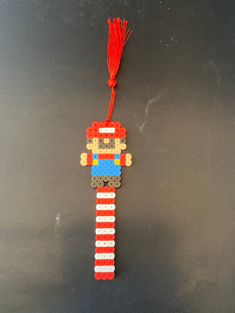 Mario Brothers Characters Perler Bead Bookmark With Tassel - Etsy