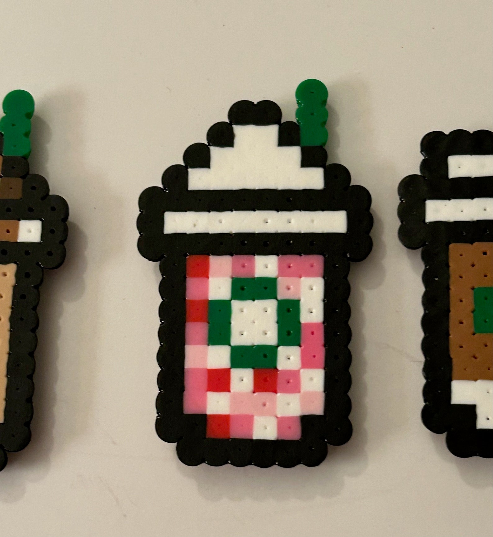 Starbucks Coffee Perler Bead Magnets - Etsy