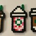 Starbucks Coffee Perler Bead Magnets - Etsy