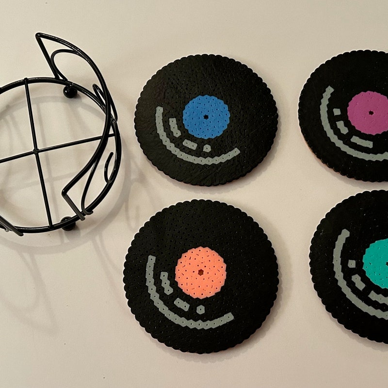 Perler Bead Coaster - Etsy