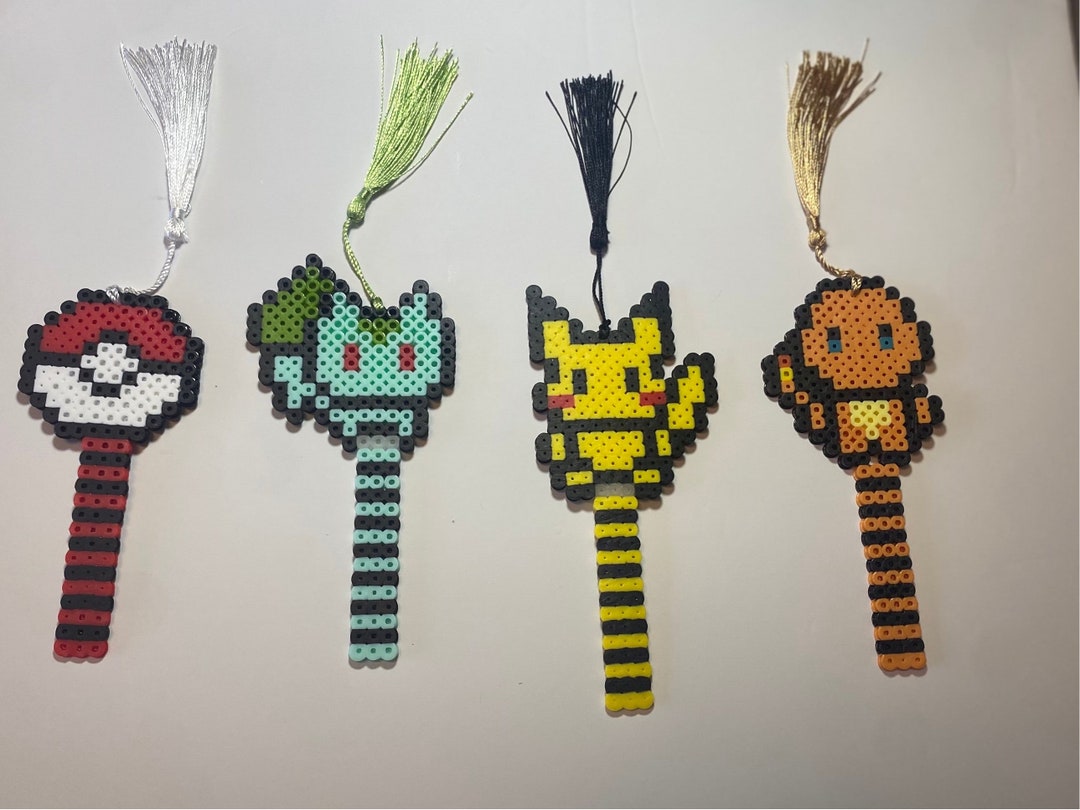 Pokémon Characters Perler Bead Bookmark With Tassel. - Etsy