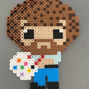 Bob Ross the Painter Perler Bead Figure Magnet - Etsy