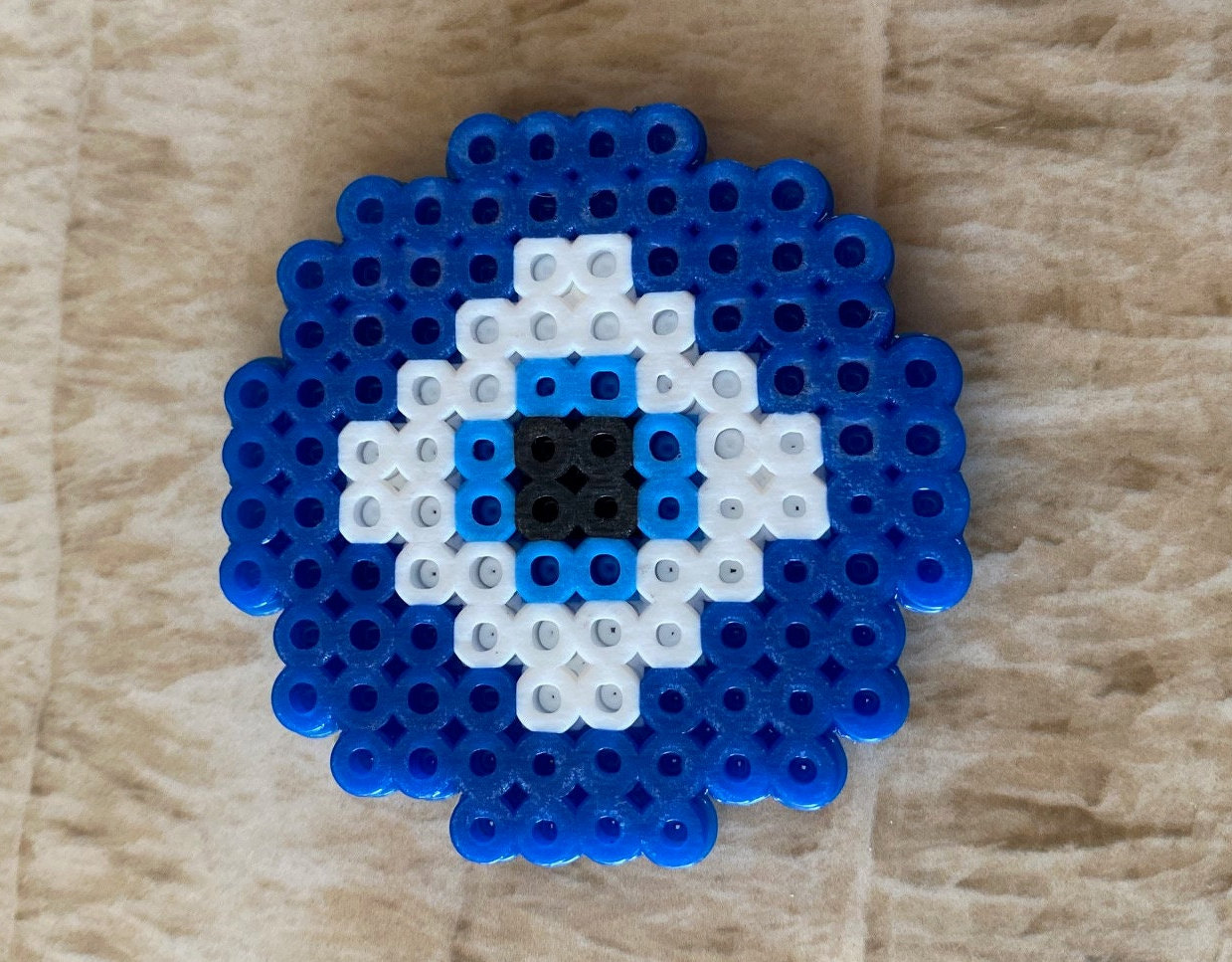 Evil Eye Perler Bead Magnet - Etsy
