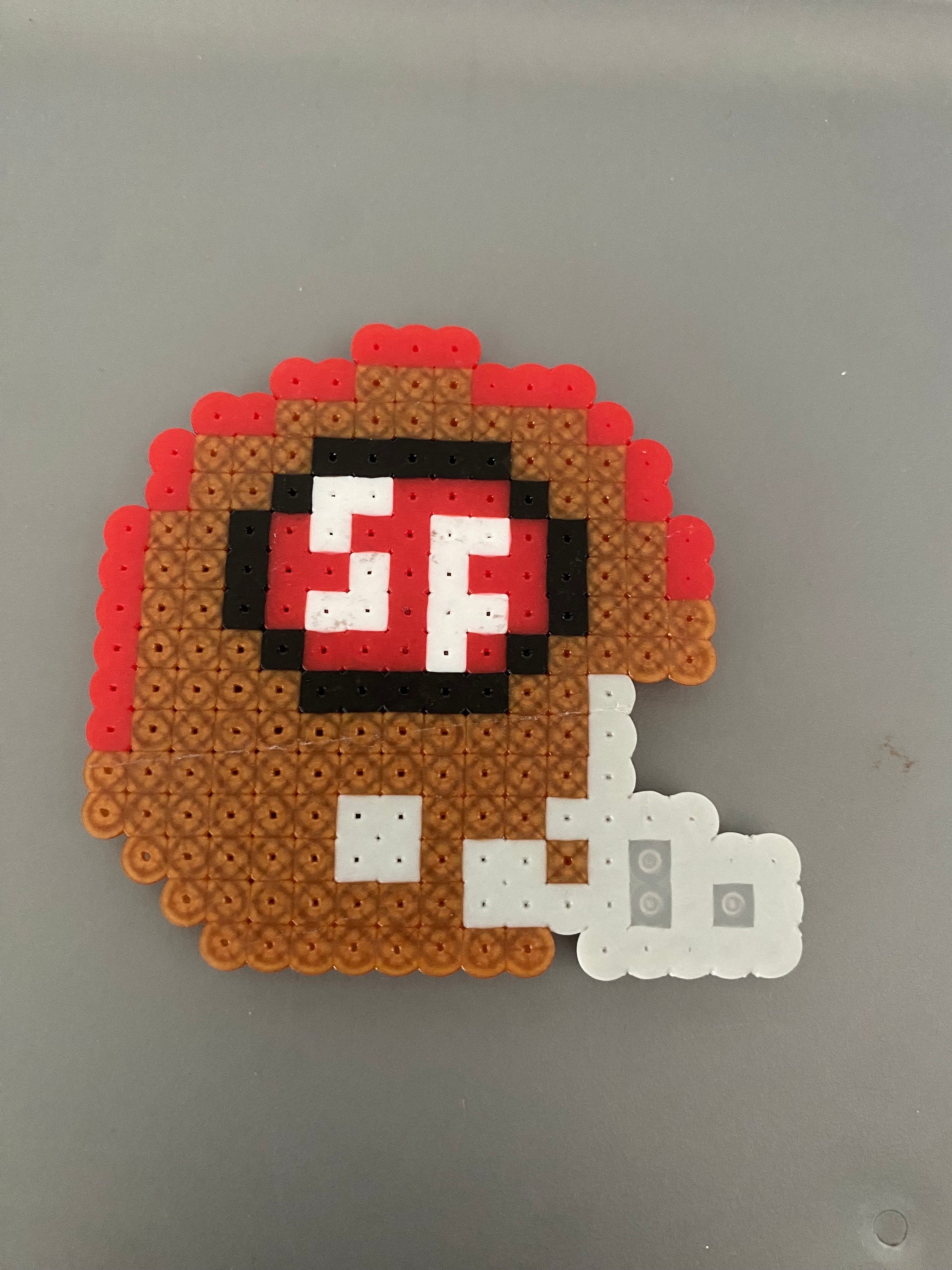 NFL Team Helmet Perler Bead Magnet - Etsy