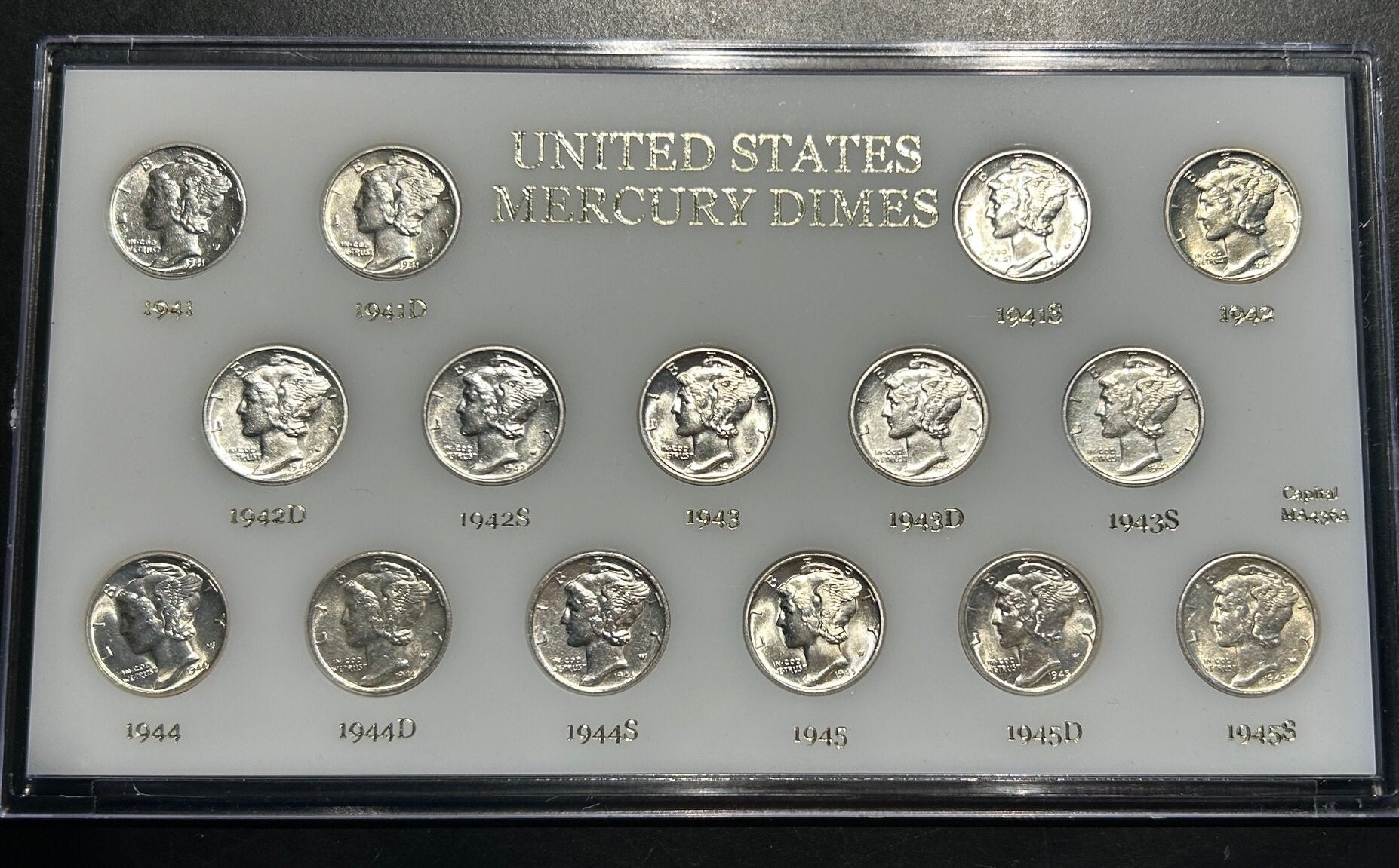 Mercury Dime BU Set of 15 90% Silver 1941-1945 in Capital Case - Etsy