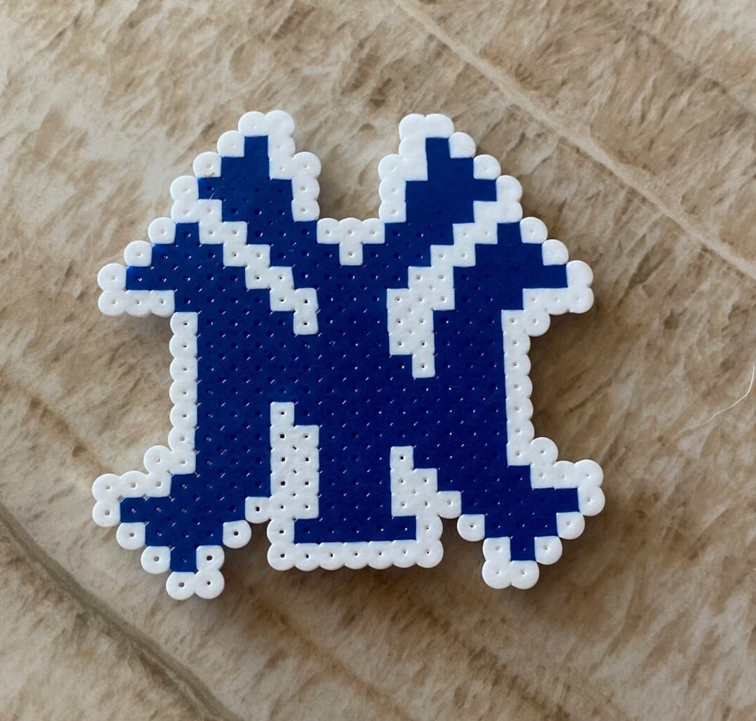 New York Yankees Perler Bead Magnet - Etsy