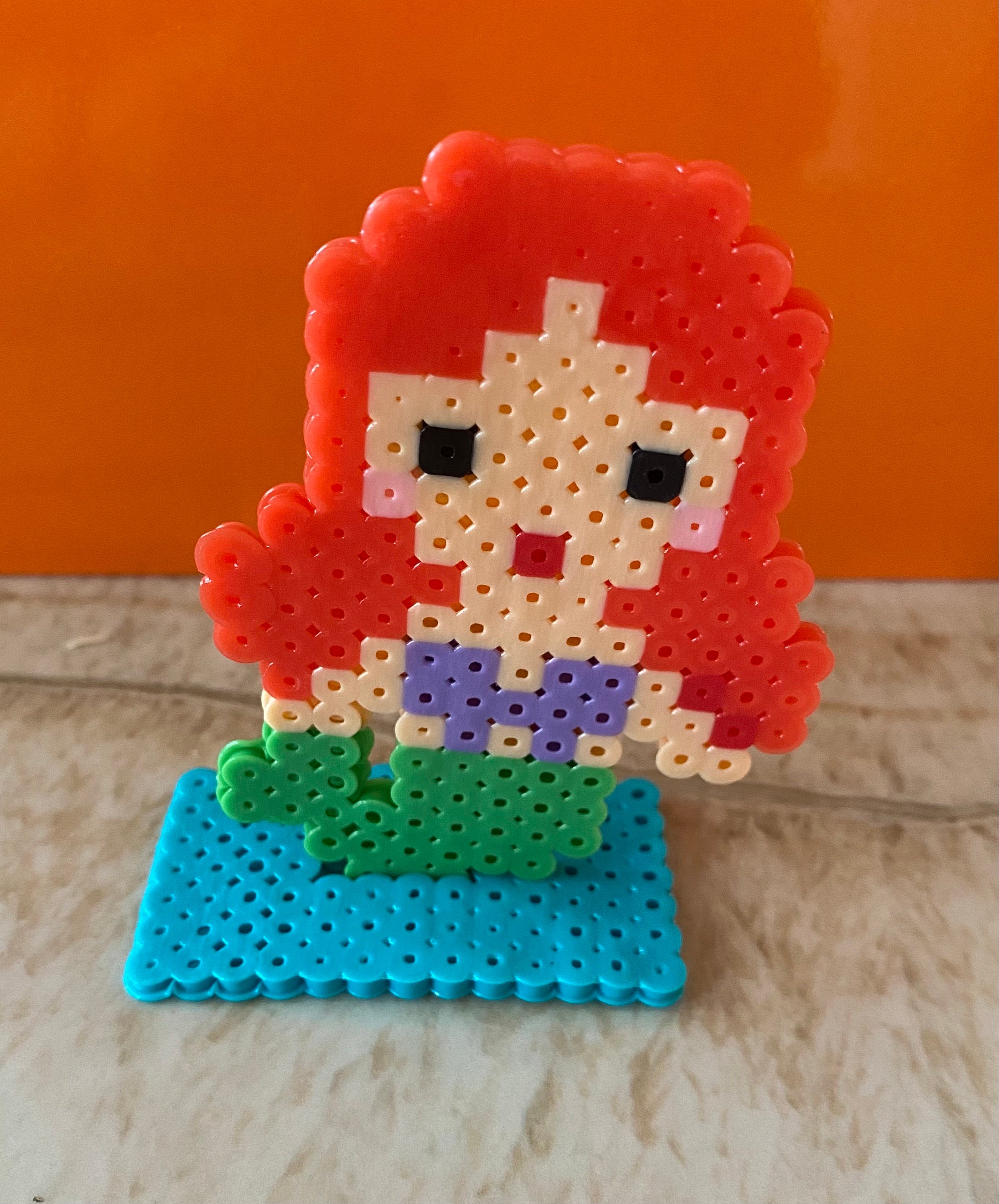 Disney Princesses Characters Perler Bead Figures With Stands. - Etsy