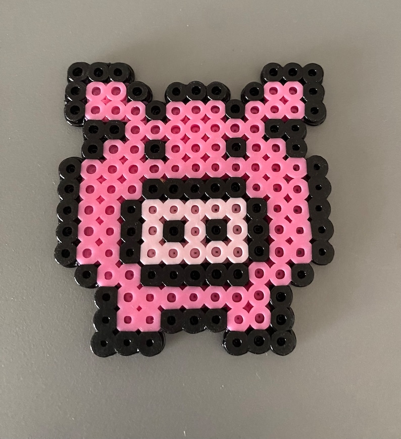 Pig Perler Bead Magnet - Etsy