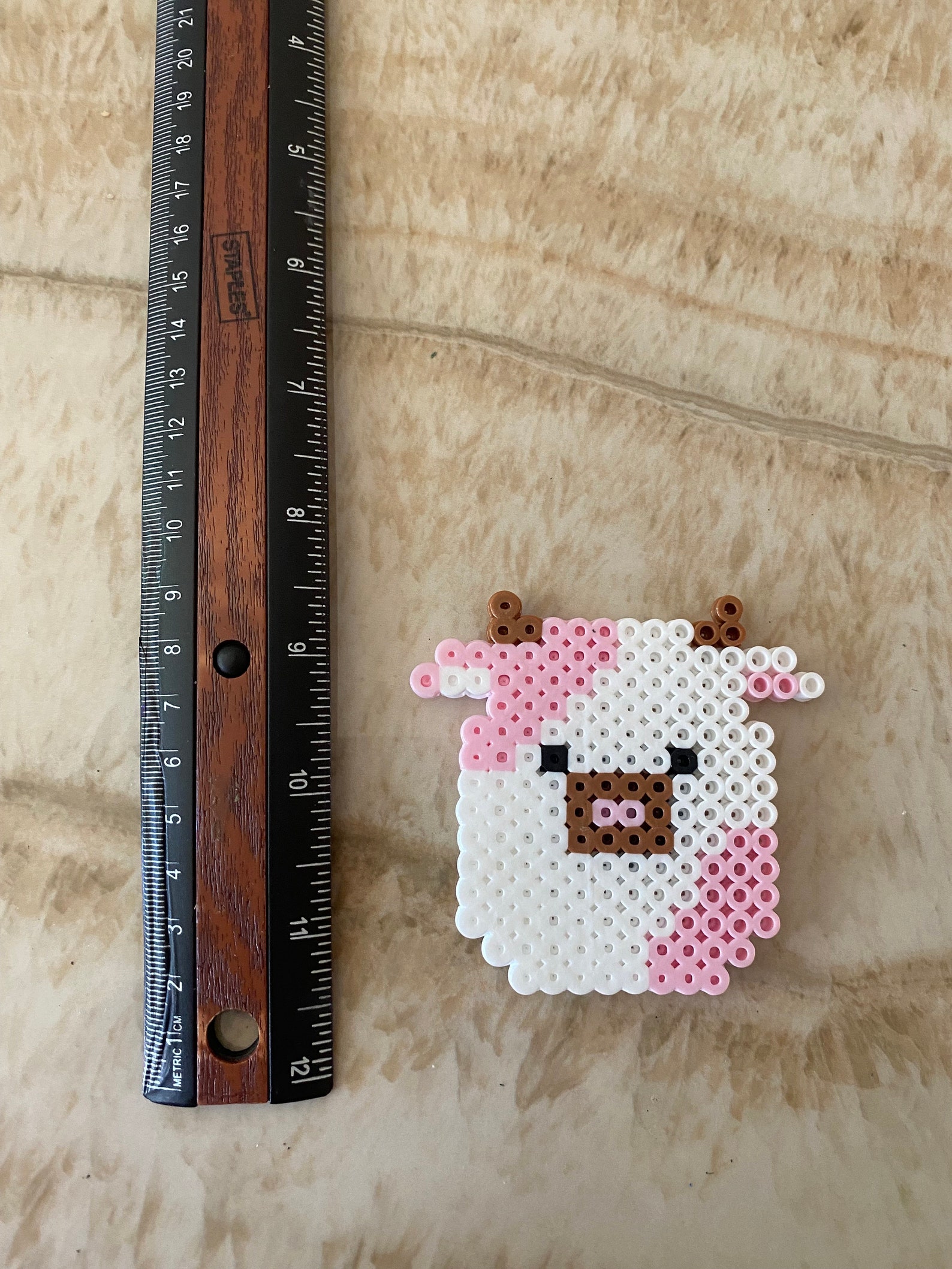 Pig Perler Bead Magnet - Etsy