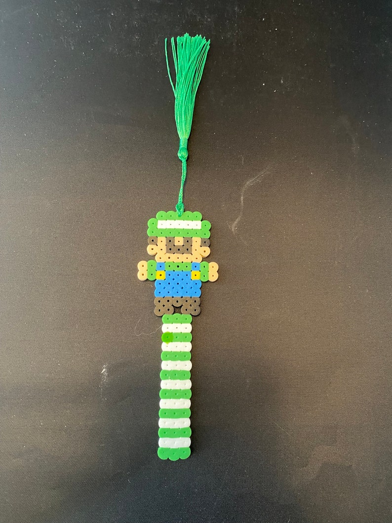 Mario Brothers Characters Perler Bead Bookmark With Tassel - Etsy