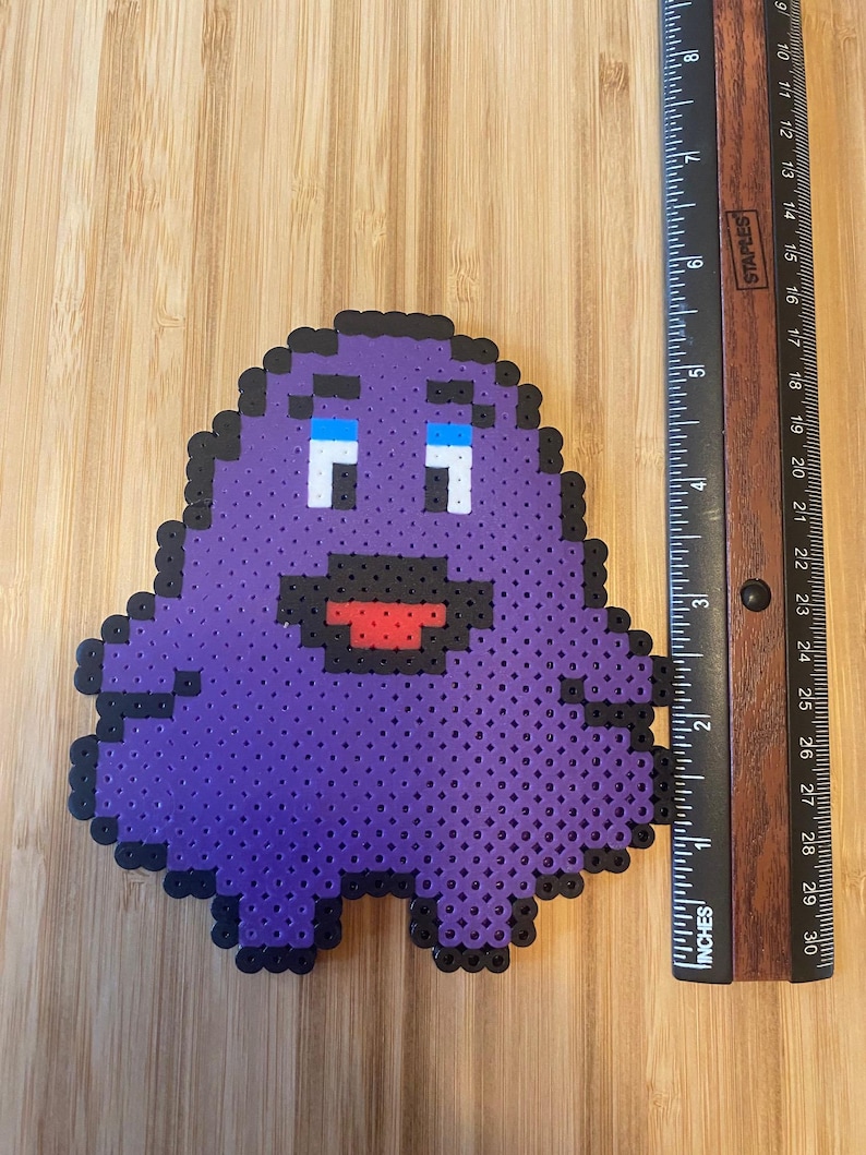 Grimace Perler Bead Magnet - Etsy