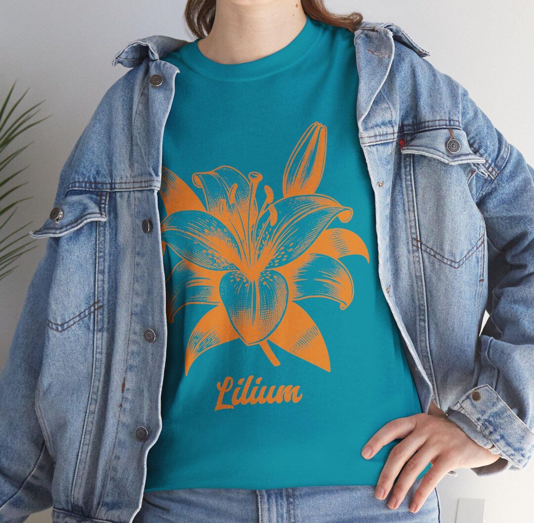 T-shirt, Lilium, Lily, Flower, Vintage Style, Unisex - Etsy