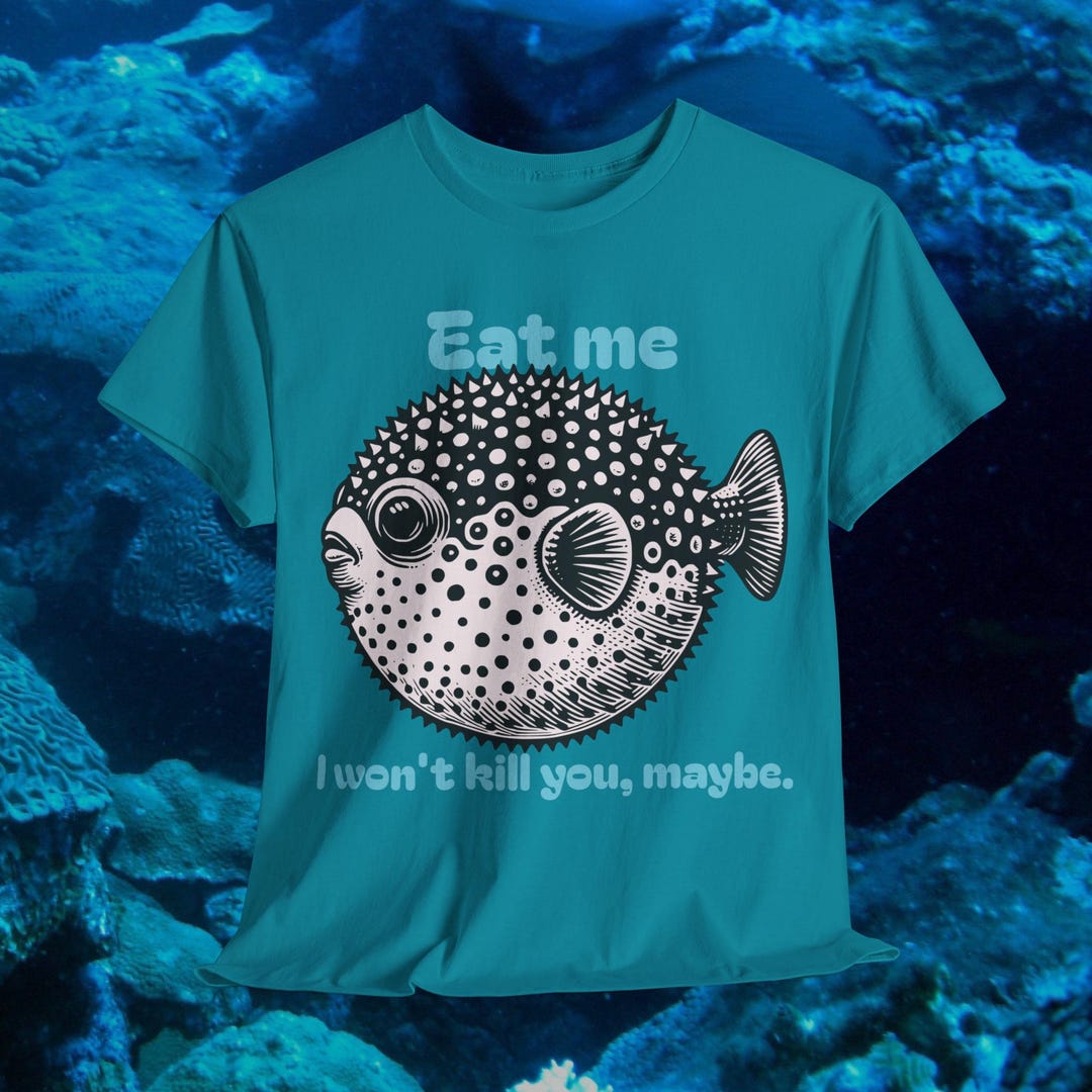 T-shirt, Pufferfish, Fugu, Blowfish, Nature, Unisex, Funny - Etsy