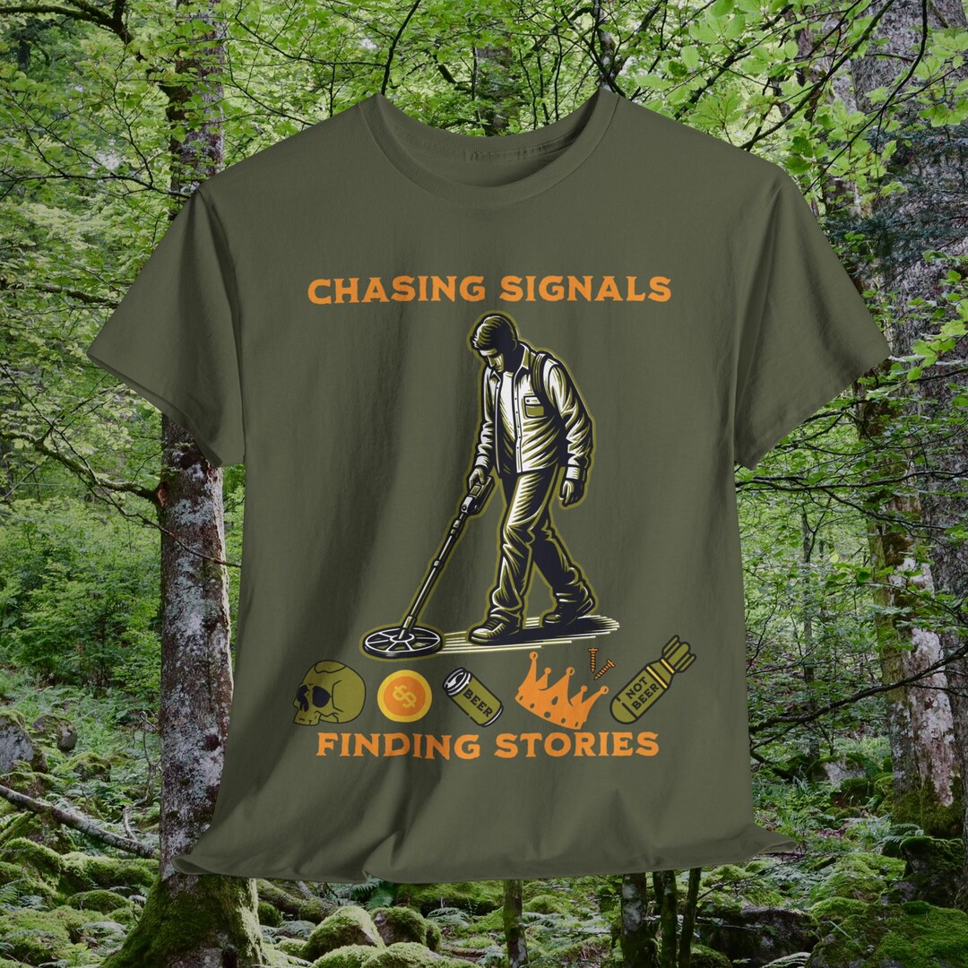 Metal Detector T-shirt, Hobby, History, Treasure, Unisex, Adventure ...