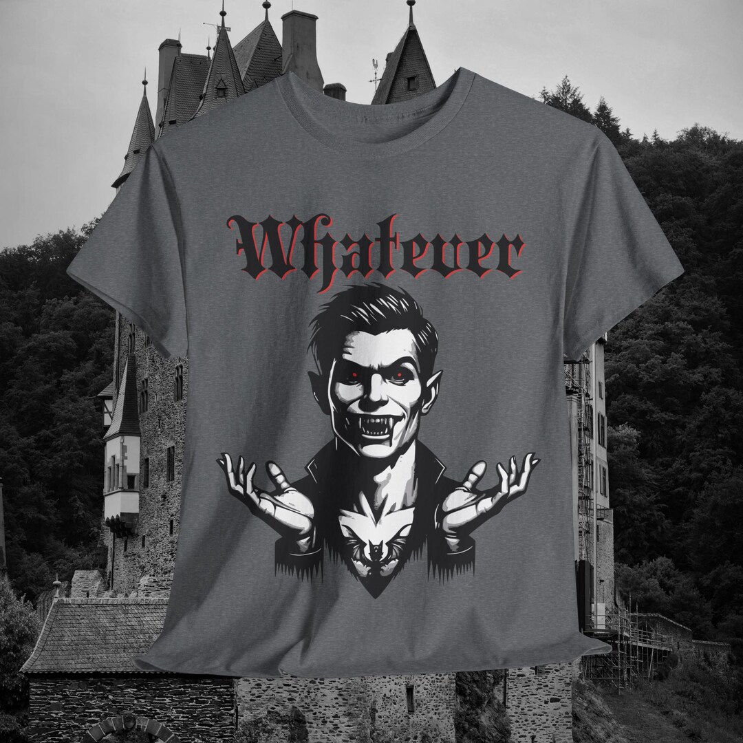 T-shirt, Vampire, Whatever, Gothic, Dark Humor, Vintage - Etsy