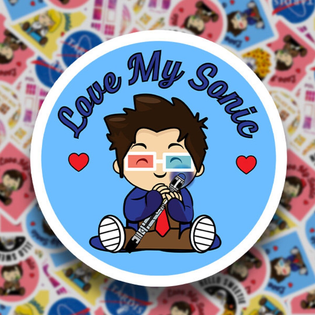 Chibi Dr Who Sonic Stickers - Etsy