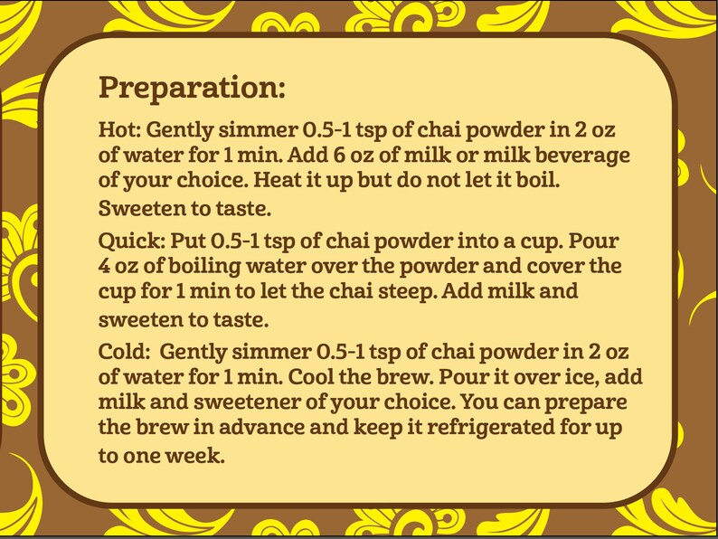 Golden Chai Natural Anti-inflammatory Anti-oxidant Drink - Etsy