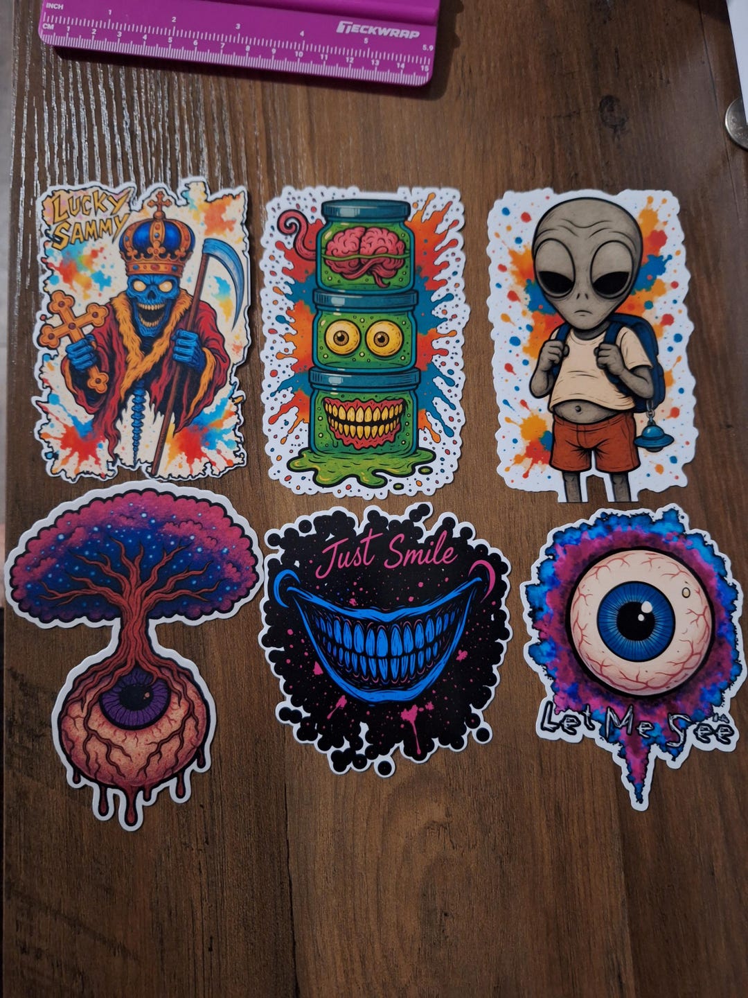Creepy Horror Vinyl Sticker Pack (6): Lucky Sammy Wave 1 - Nightmares ...