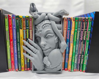 Medusa Book Nook, 3d Printed Fantasy Book Shelf Décor and Bookends - Etsy