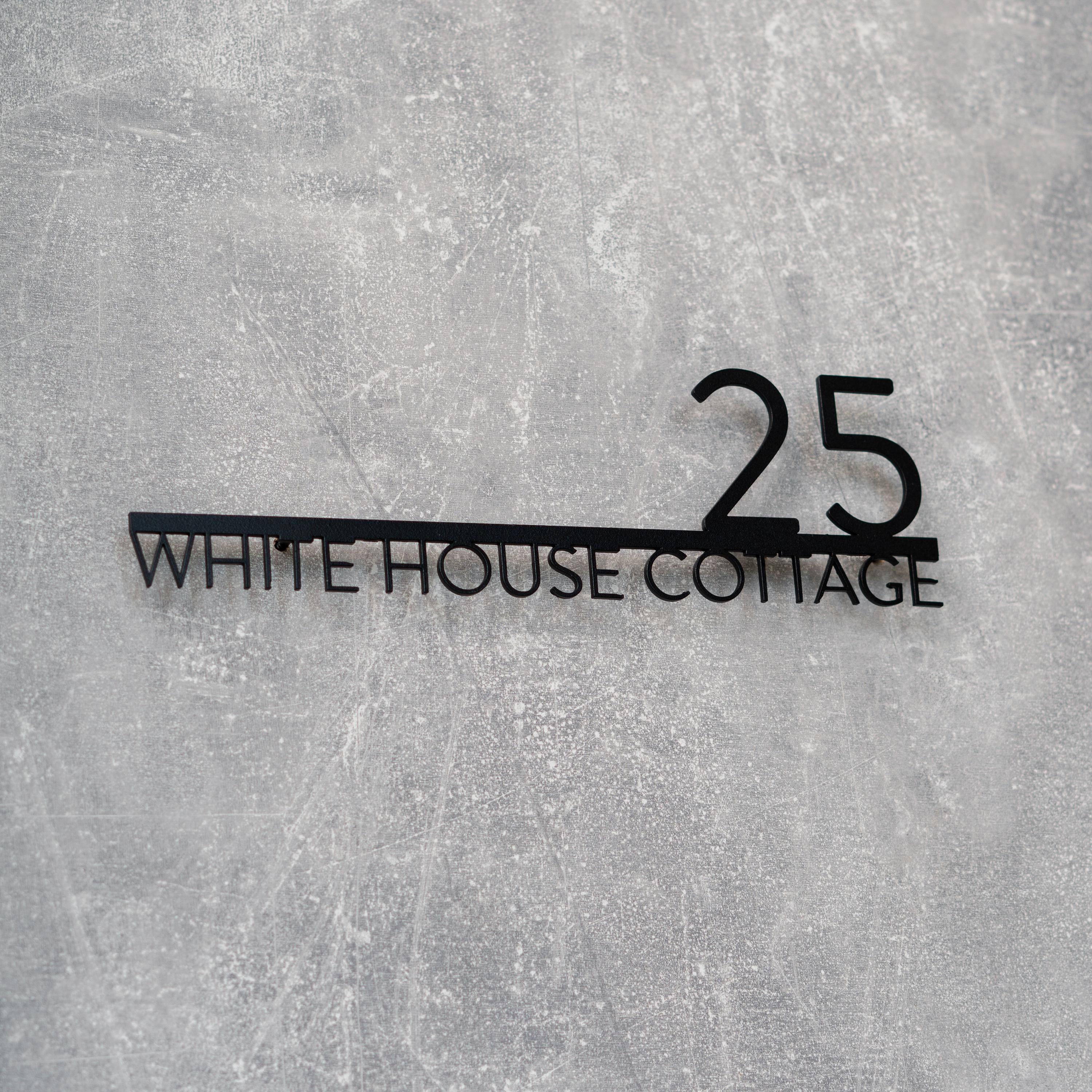 Address Sign, House Name Sign, Outdoor House Name Plaque, Custom Metal ...