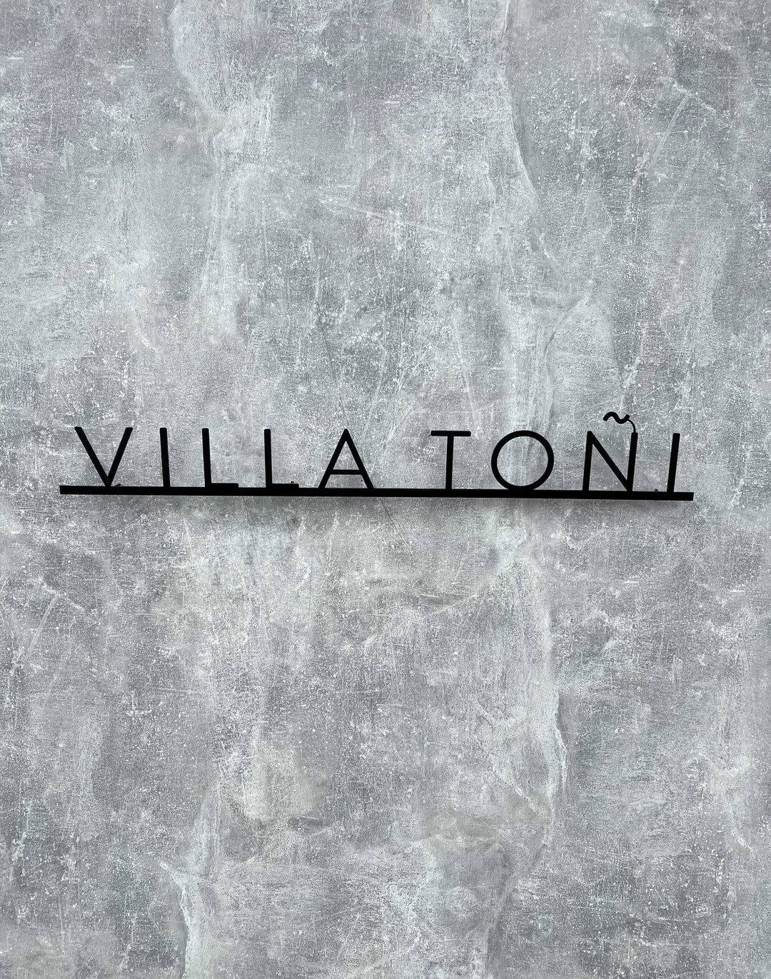 Outdoor Metal Sign, Villa Name Sign, Custom Metal Villa Name Sign, Last ...