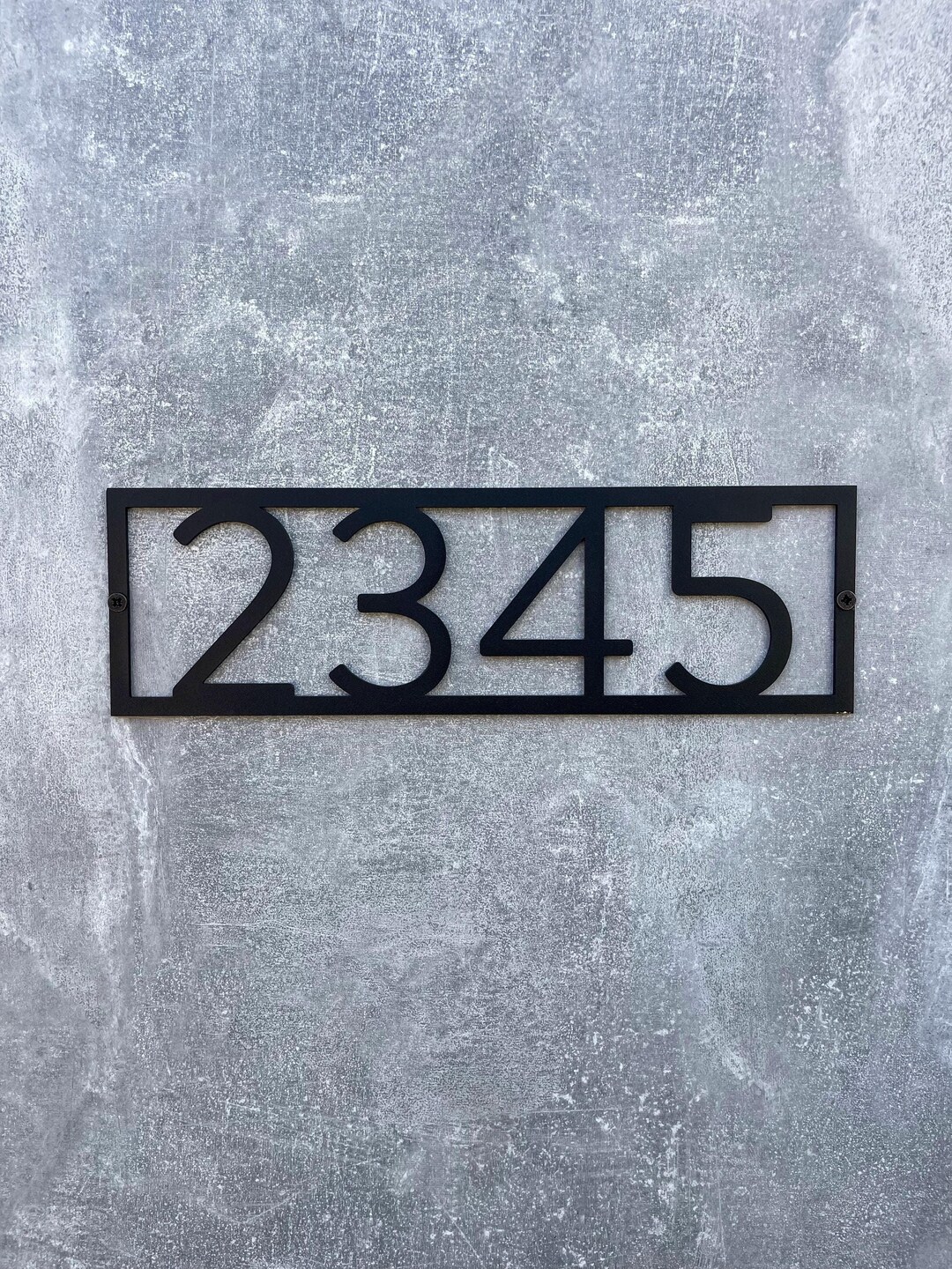 Steel Street Name, Modern Address Plaque, Address Plaque, Modern ...