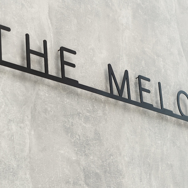 Metal Name Sign - Etsy