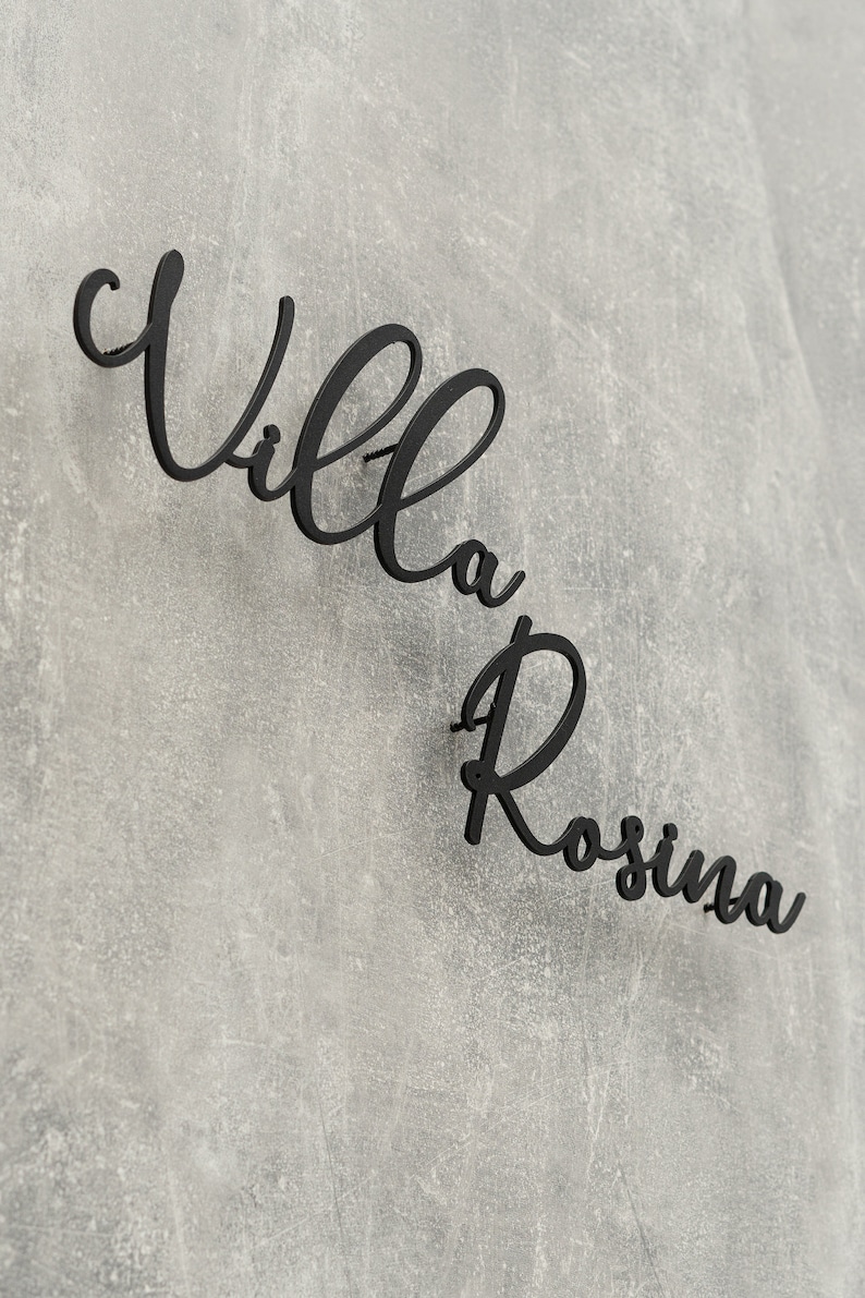 Custom Metal Villa Name Sign, Personalized Casa Name Sign, Unique ...