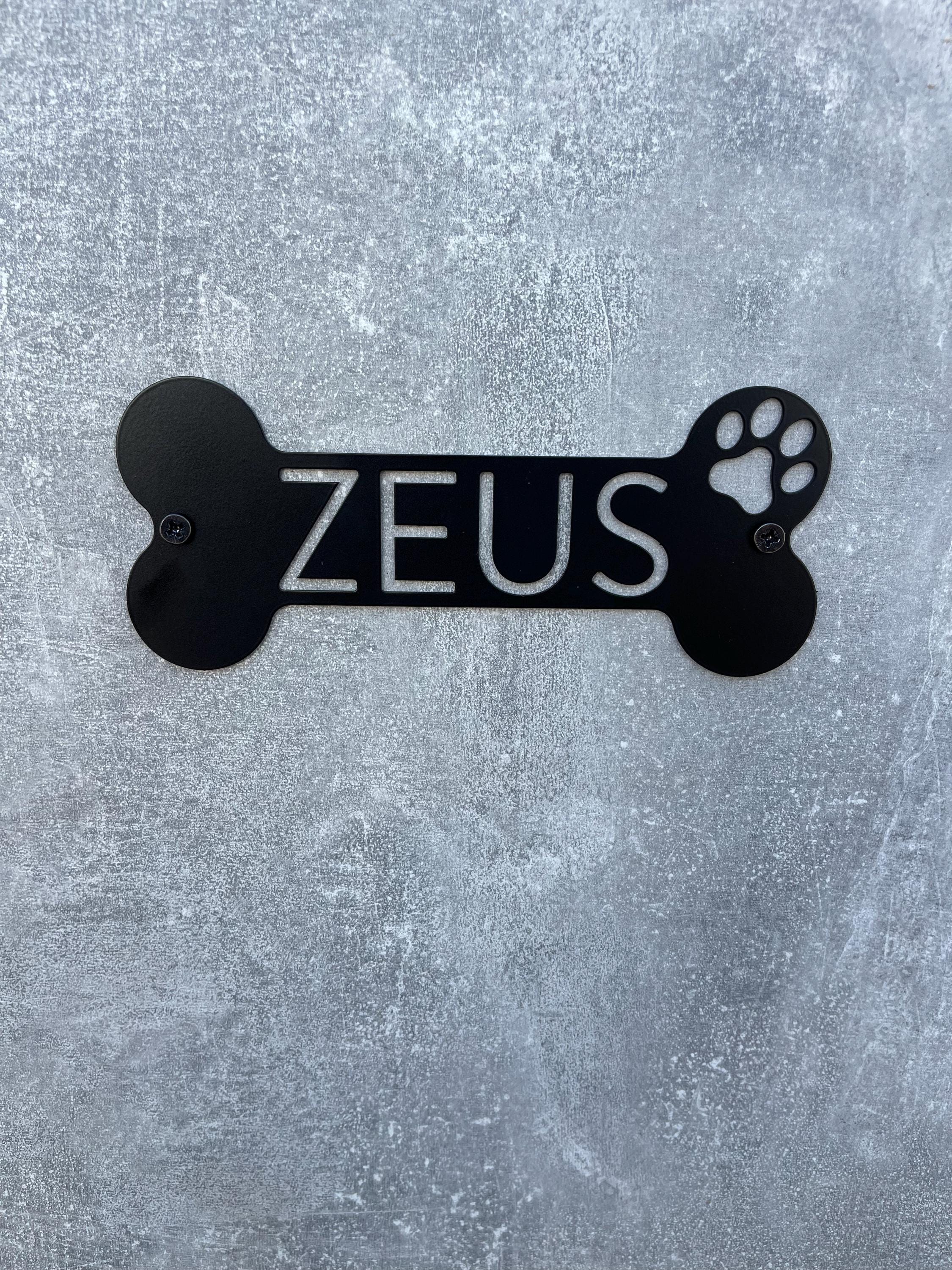 Dog Name Tag, Pet Name Tags, Metal Dog Sign, Dog Name Sign, Dog House ...