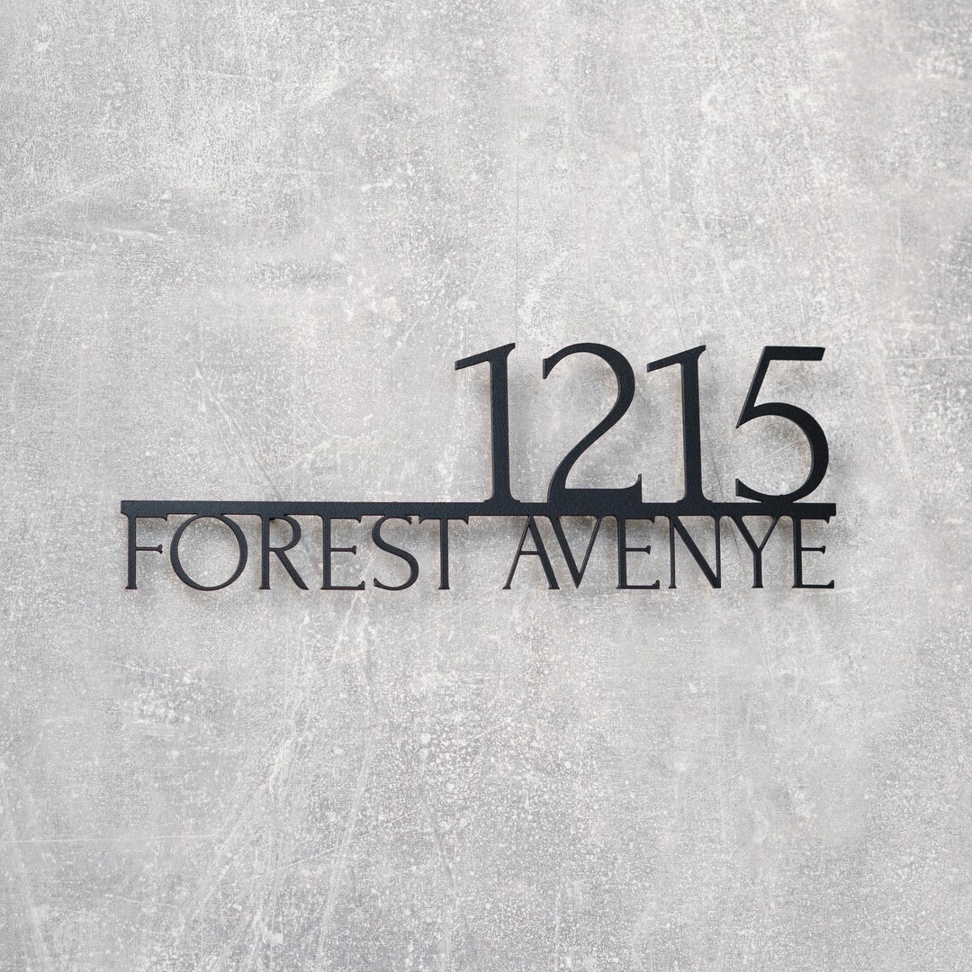 Address Sign, Custom House Name Sign, Last Name Sign, House Plaque ...