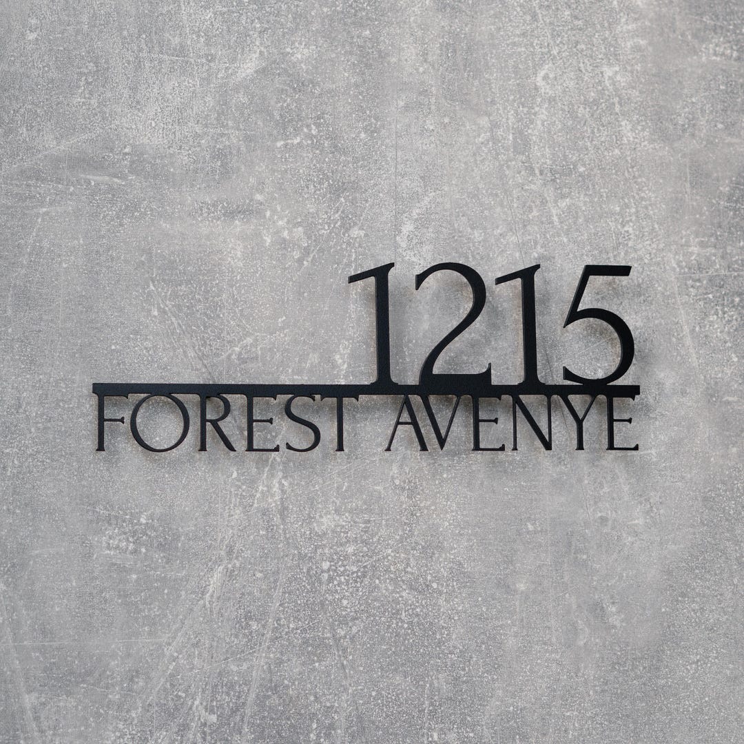 Villa Name Sign, Outdoor Metal Sign, Custom Metal Cottage Name Sign ...