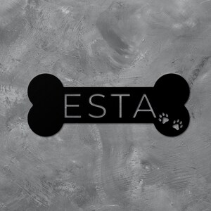 Personalized Dog Name Sign, Dog Bone Sign, Pet Name Sign, Dog Lover ...