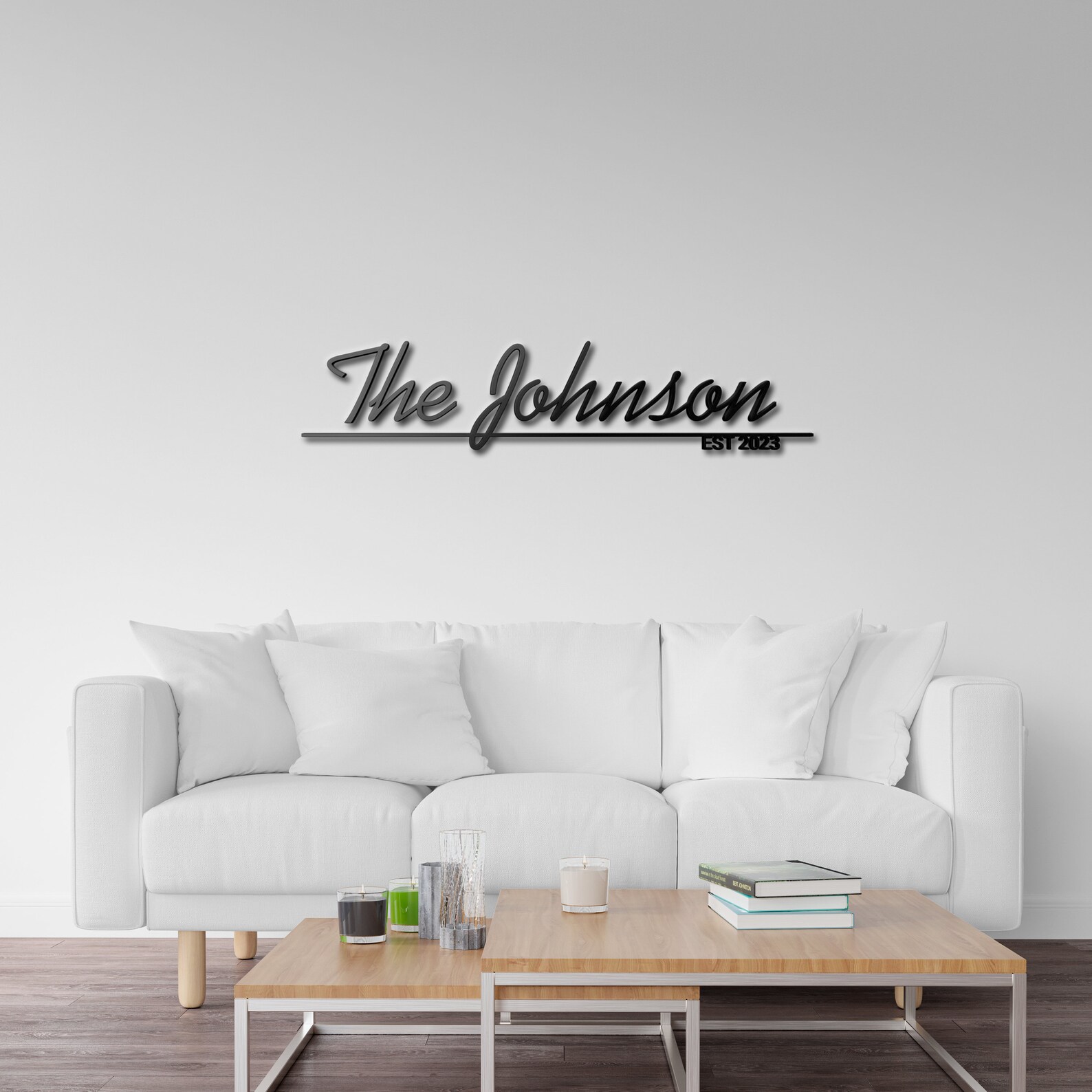 Home Name Plate ,last Name Sign, Custom Metal Sign, Metal Family Name ...