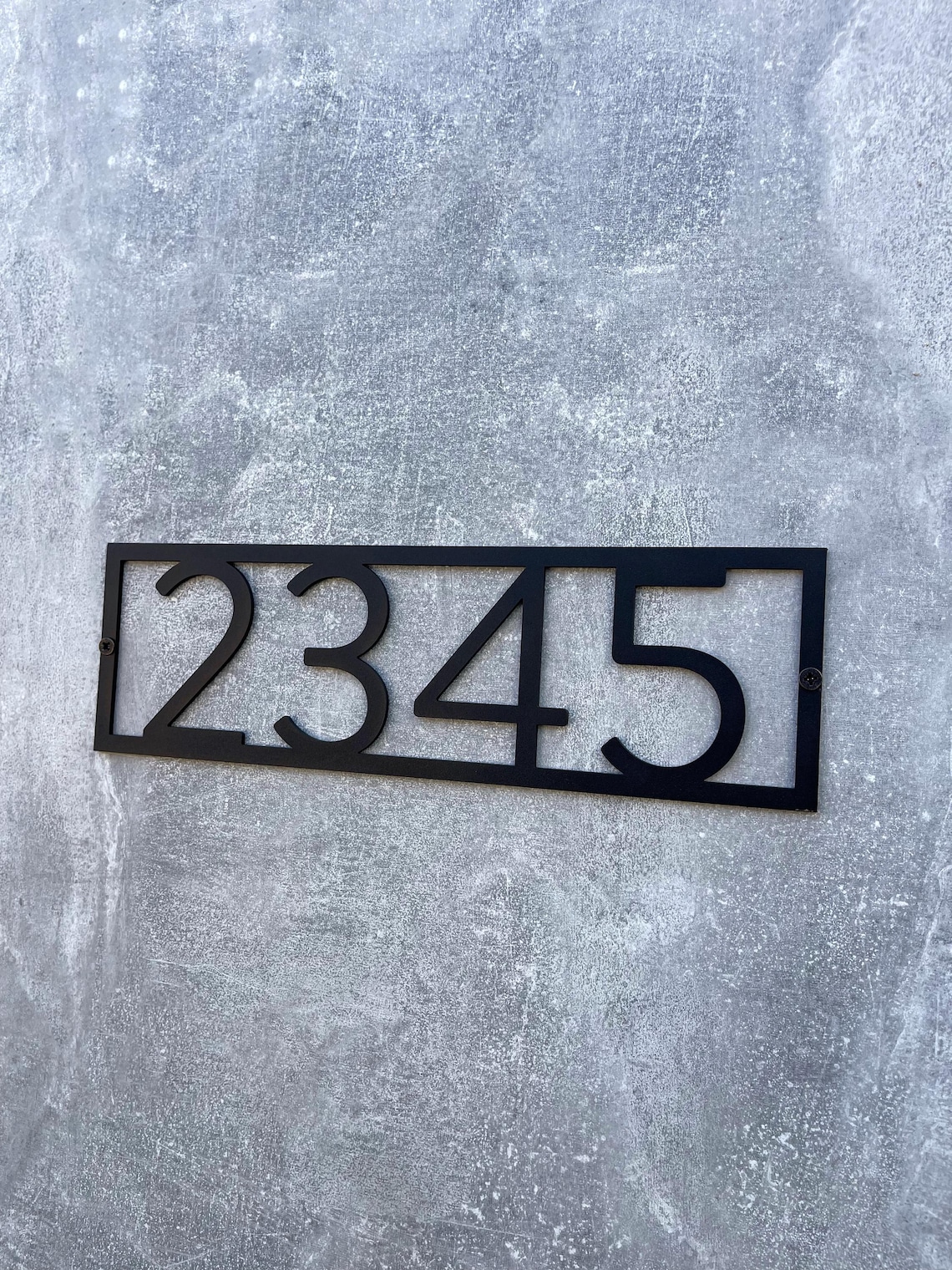 Modern House Number Address Sign, Modern Address Plaque, Modern Metal ...