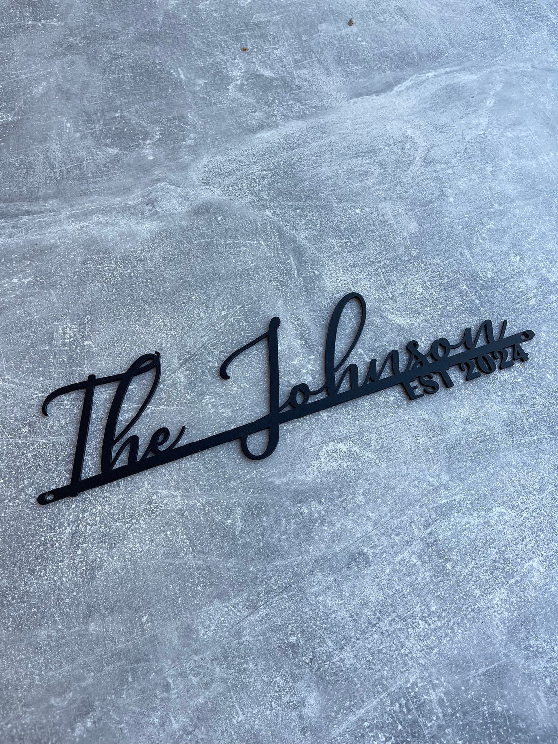 Home Name Plate ,last Name Sign, Custom Metal Sign, Metal Family Name ...